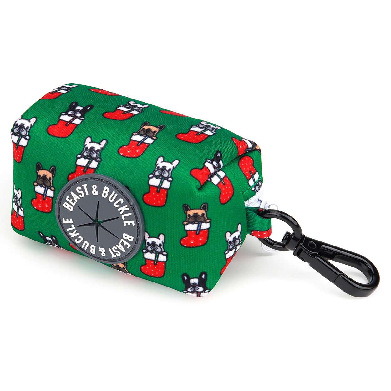 Festive Frenchies Poop Bag Holder – Beast & Buckle