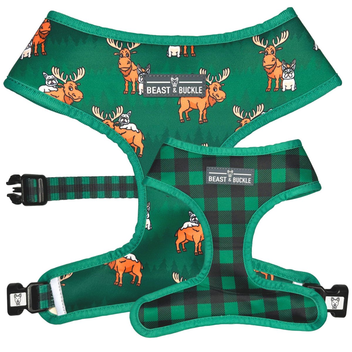 Moose Reversible Dog Harness – Beast & Buckle