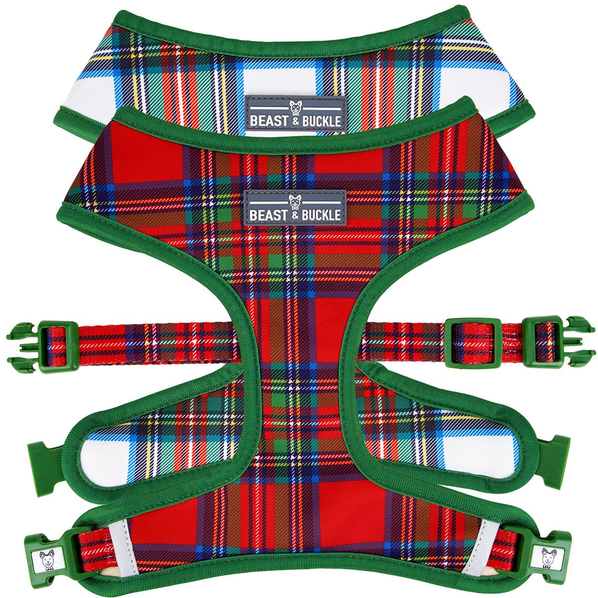 Tartan Plaid Reversible Dog Harness - CLEARANCE – Beast & Buckle