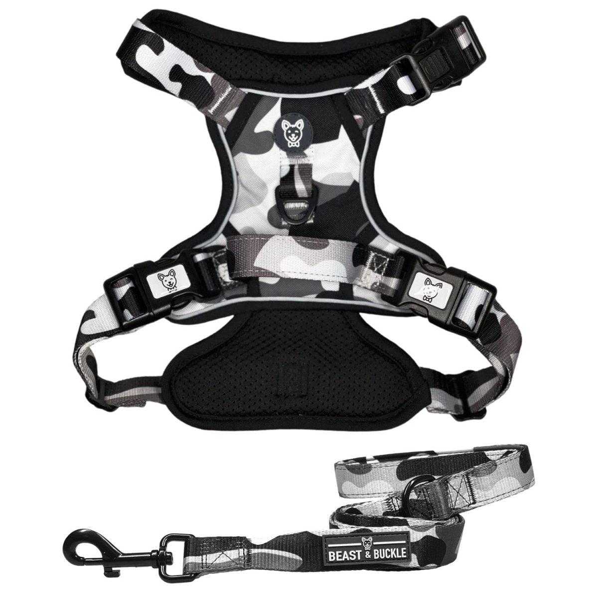 Cool Camo No Pull Harness & Leash Bundle – Beast & Buckle